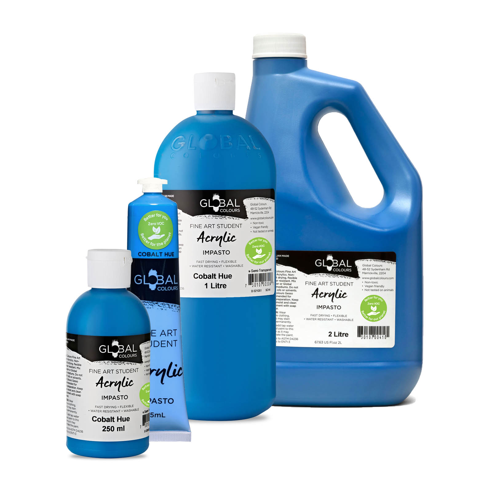 Cobalt Blue Hue | Eco-Friendly - Fine Art Student Acrylic Artist Paint