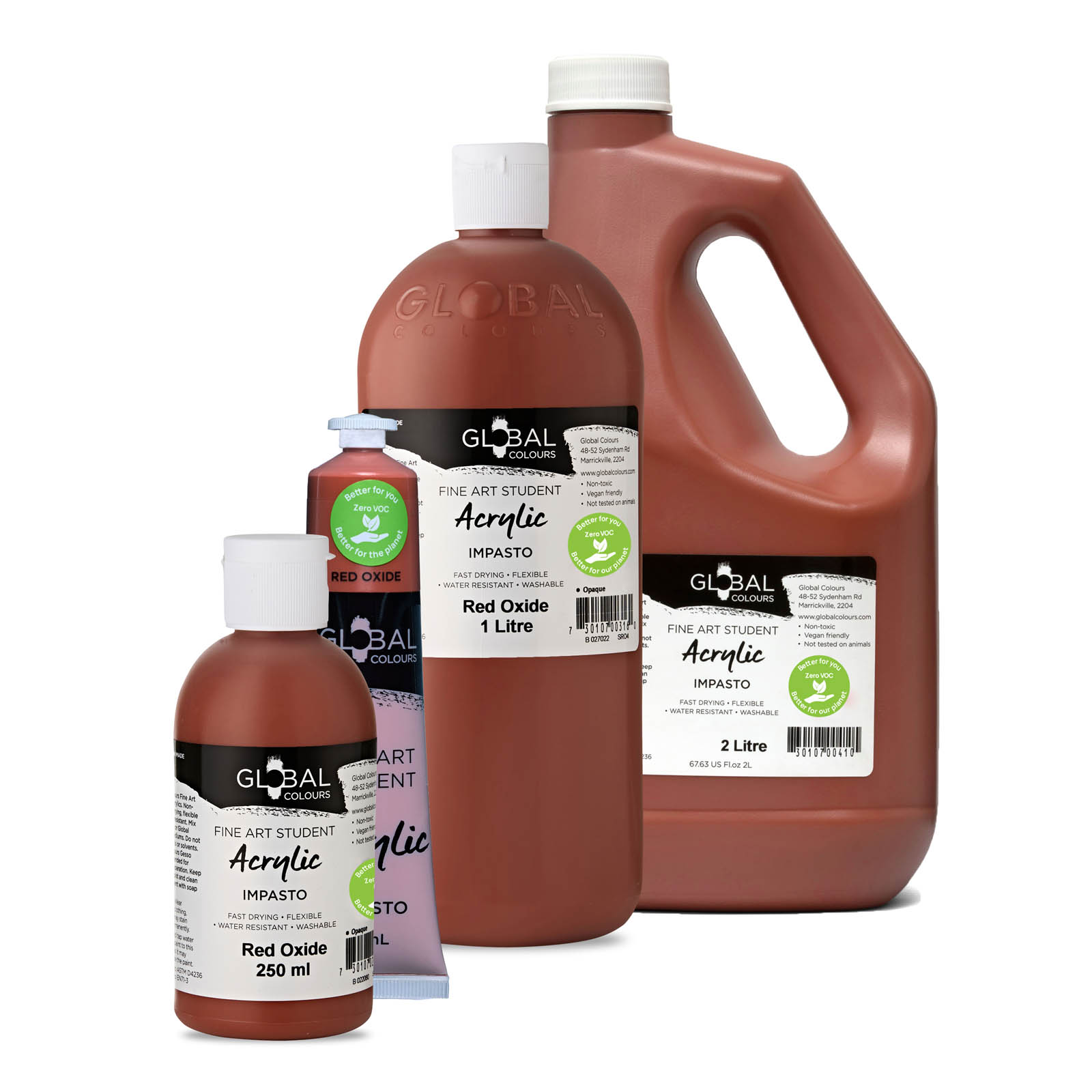 Red Oxide | Eco-Friendly - Fine Art Student Acrylic Artist Paint